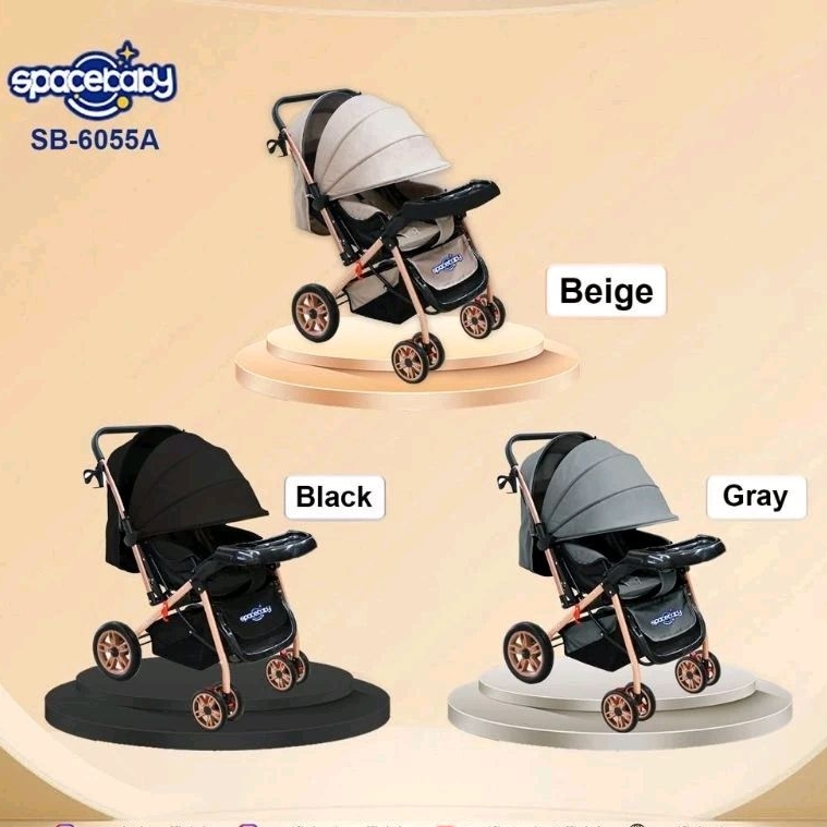 Jual Stroller Space Baby SB-6055A/SB-6055/6033A Kereta Bayi | Shopee ...