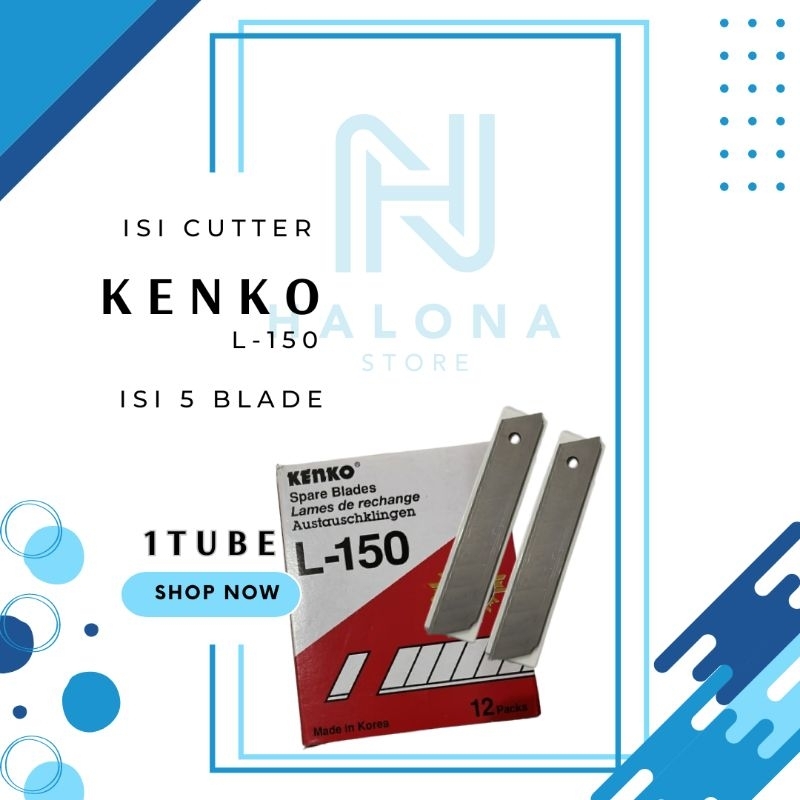 Jual [1 Tube] Isi Cutter Besar Kenko L-150 (isi 5 Blade) | Shopee Indonesia