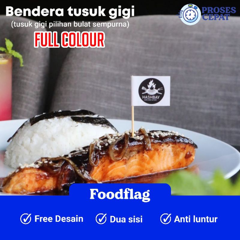 Jual Foodflag - food flag - Bendera tusuk gigi - ( FREE DESAIN CUSTOM ...