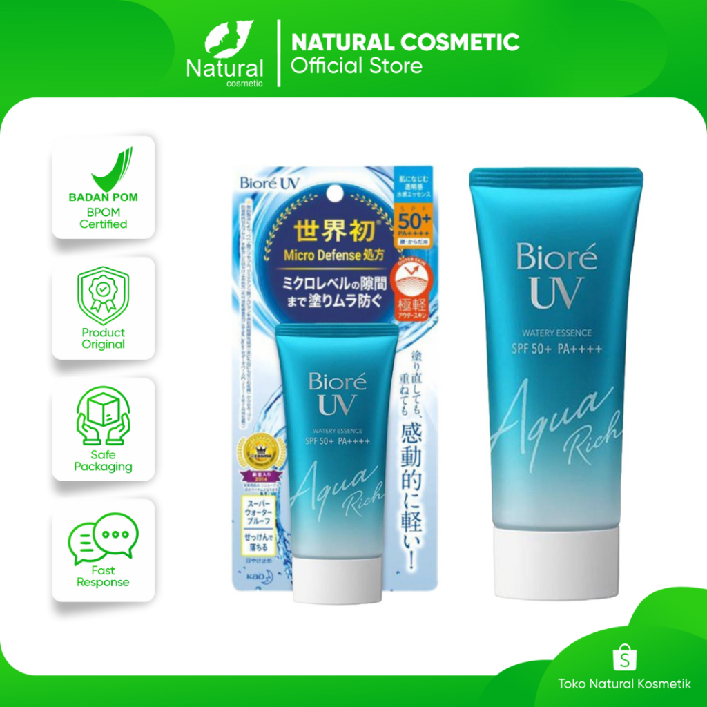 Jual Biore UV Aqua Rich Watery Essence SPF 50+ PA++++ 50 g | Shopee Indonesia