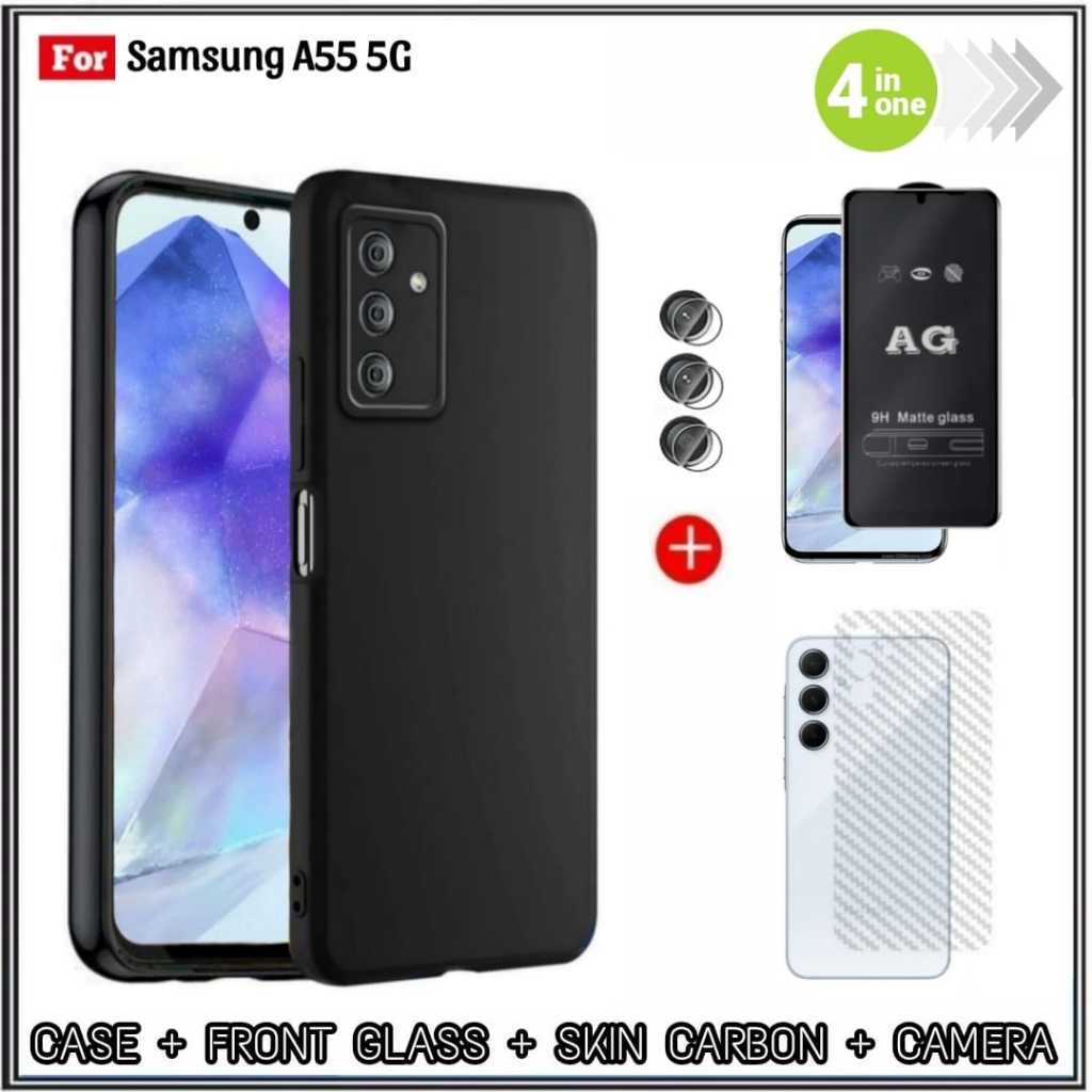 Jual Paket 4IN1 Case Samsung A26 A16 4G/5G A06 A35 5G A55 5G A15 4G A15 5G A25 S21 FE 5G Slim ...
