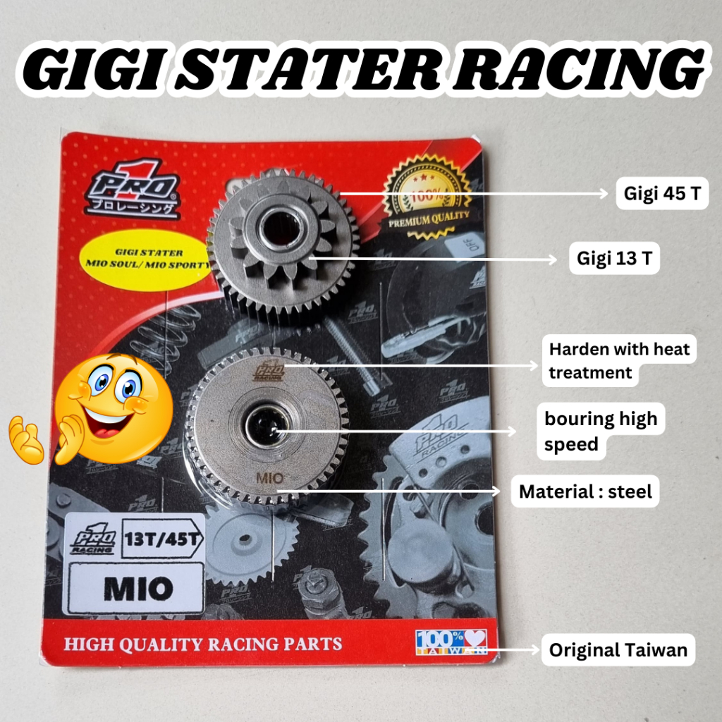 Jual GIGI STATER MIO SOUL SPORTY / IDLE GEAR / GIGI DINAMO PRO 1 RACING ...