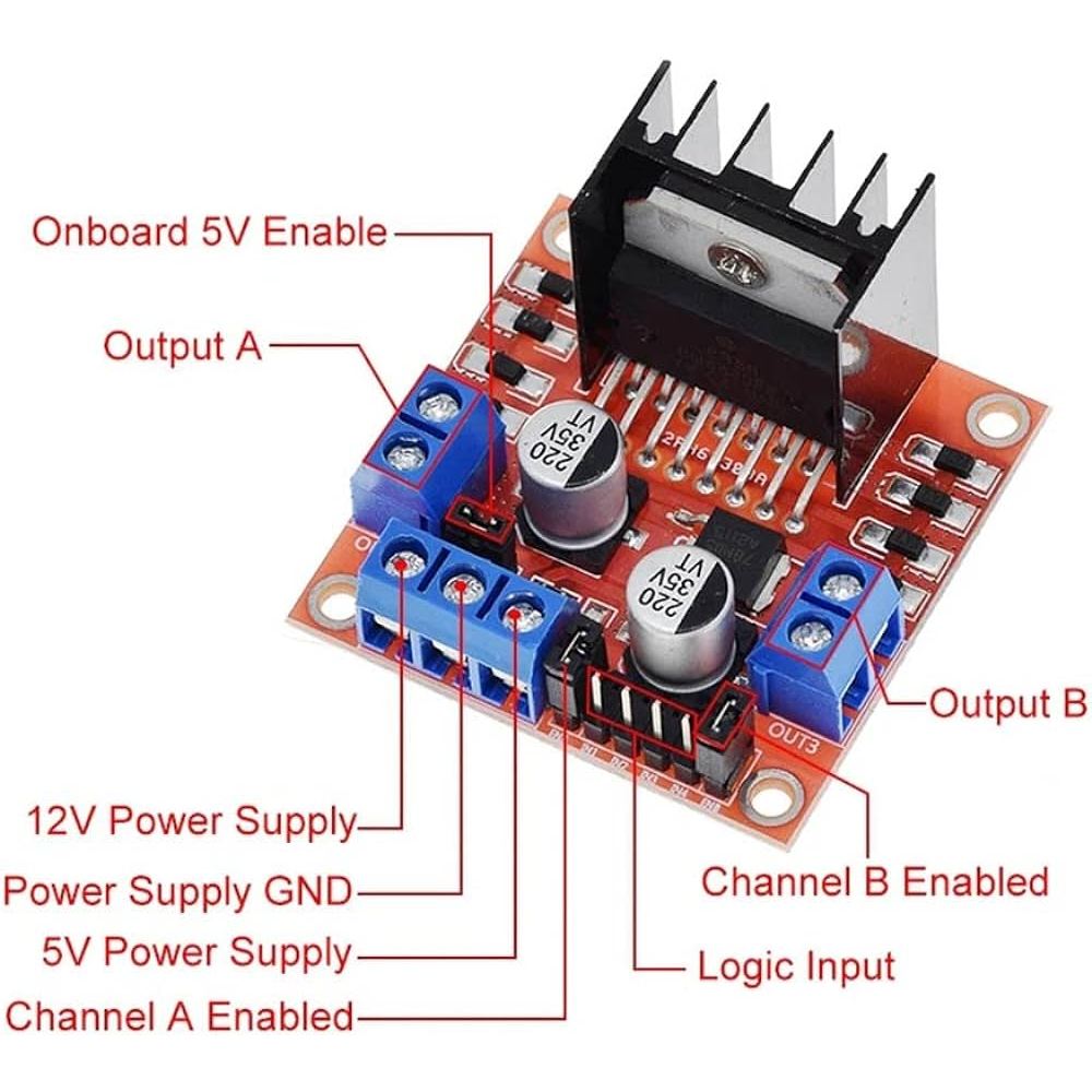 Jual L298N L298 DUAL H BRIDGE STEPPER MOTOR DRIVER MODULE | Shopee ...