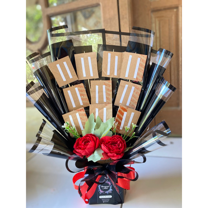 Jual kerangka buket snack, isi sendiri kosongan boquet untuk wisuda ...