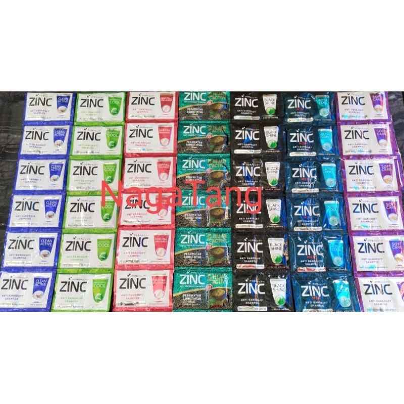 Jual ZINK SHAMPO RENCENG ISI 12 SACHET ALL VARIAN. | Shopee Indonesia