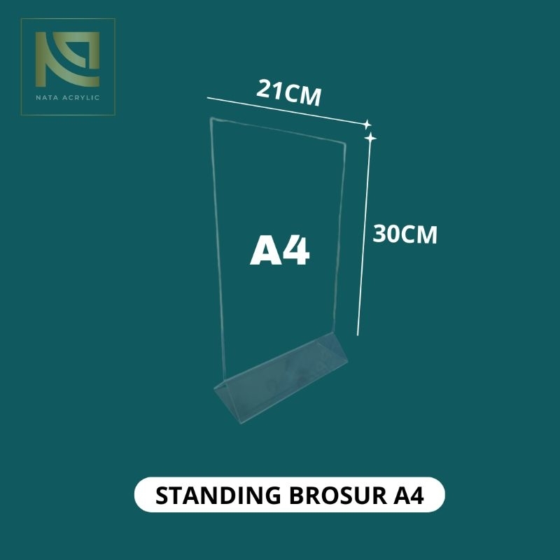 Jual Tempat Brosur Acrylic/Acrylic tent card/Standing Brosur Akrilik ...