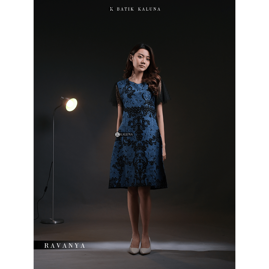 Jual Kaluna Batik Motif Ravanya| Dress Batik Wanita Premium | Dress ...