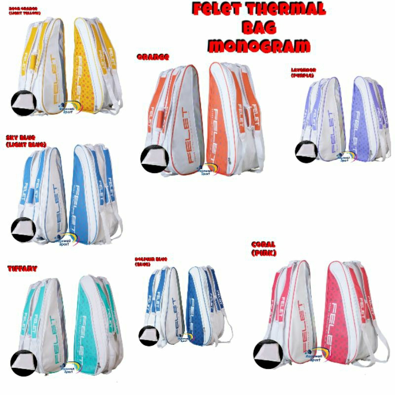 Jual Tas Badminton Felet Monogram Thermal Bag Original | Shopee Indonesia