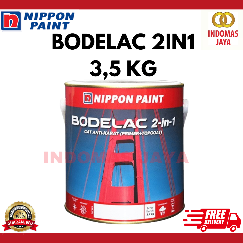 Jual Cat Besi Bodelac 2-in-1 Anti Karat 3.5 kg | Shopee Indonesia