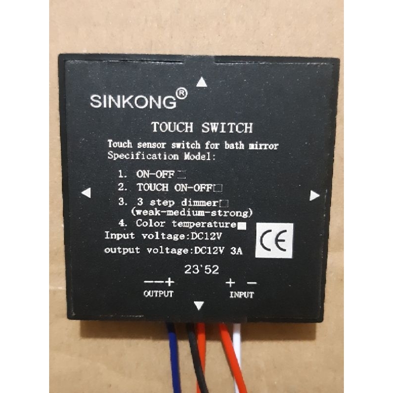 Jual Saklar Sensor Sentuh 5-12V Untuk Lampu LED Cermin Kamar Mandi ...
