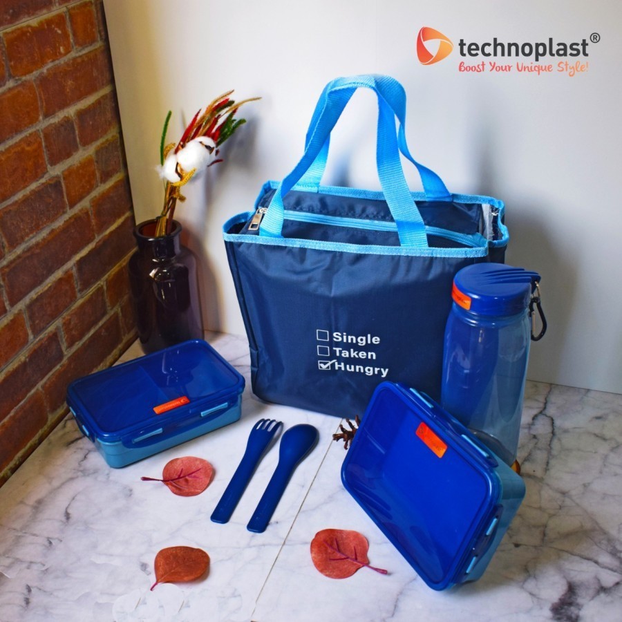 Jual TECHNOPLAST Lunch Box Set Big Block Lunch Box Set / Tempat Makan ...