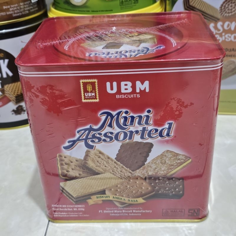 Jual UBM Mini Assorted 830g Kaleng Segi | Shopee Indonesia