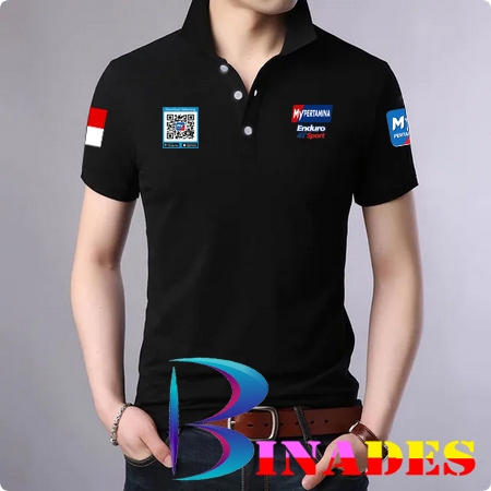 Jual JUAL BAJU kerah model polo Depan LOGO PERTAMINA enduro 4T - MY PERTAMINA - QR-CODE ...