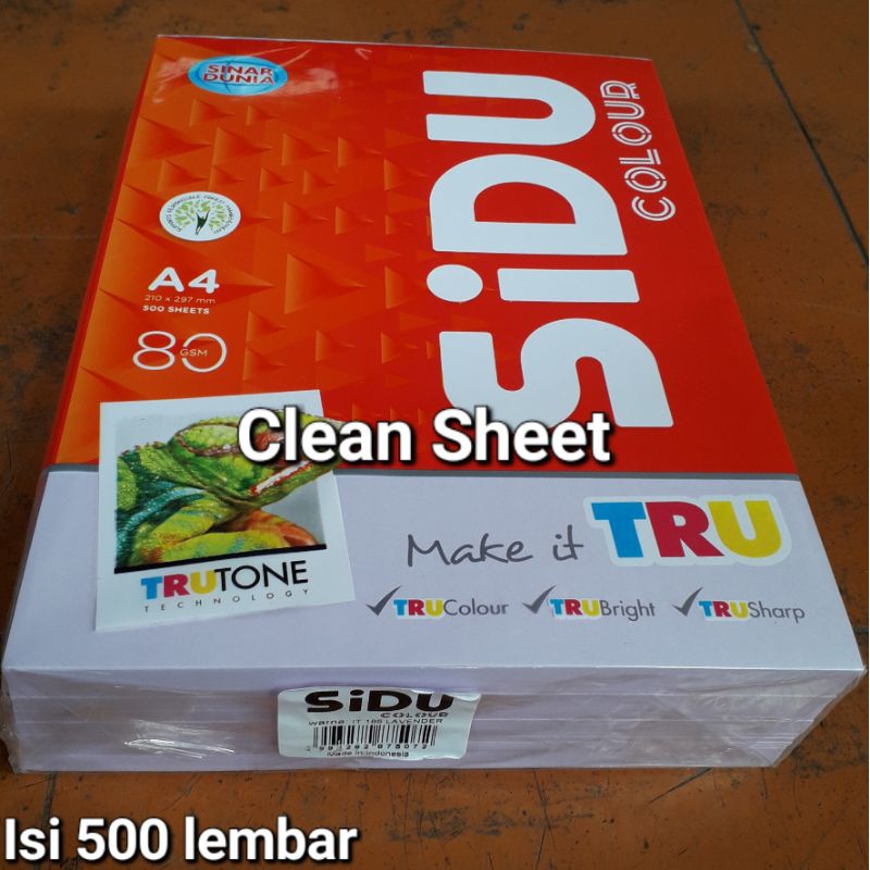 Jual kertas warna sidu A4 80 gram IT 185 lavender | Shopee Indonesia
