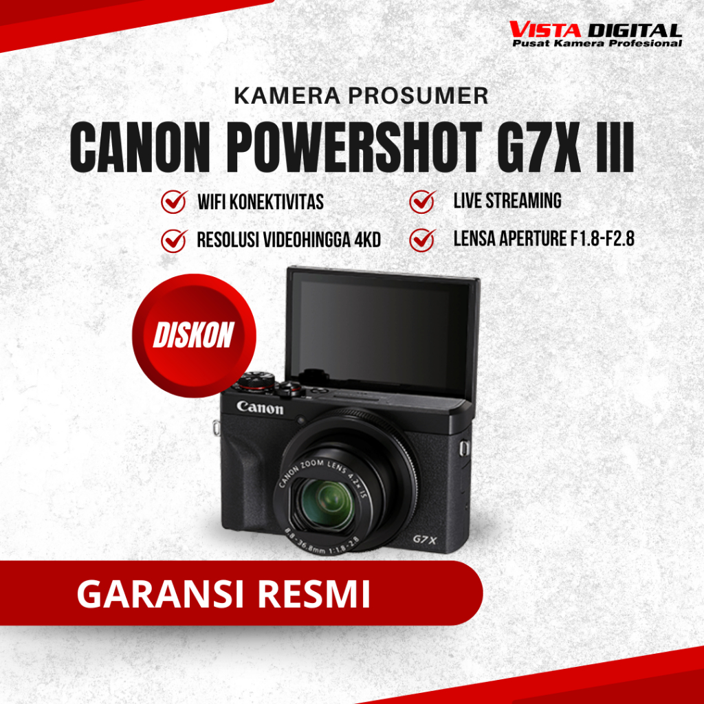Jual Canon PowerShot G7X Mark III-Canon G7X Mark III | Shopee Indonesia