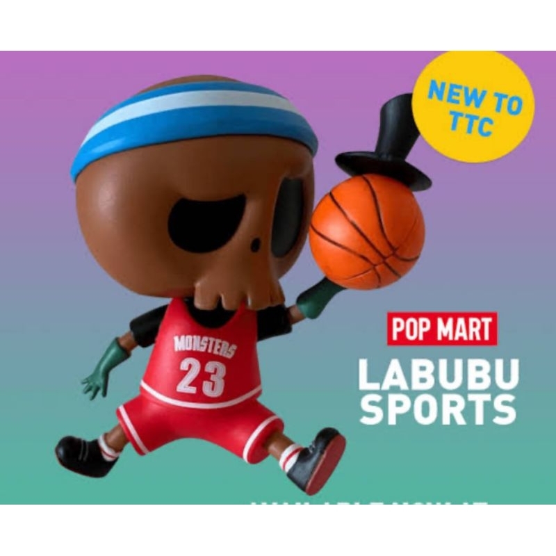 Jual POP MART x HOW2WORK Labubu The Monsters Sports Basketball Mini ...