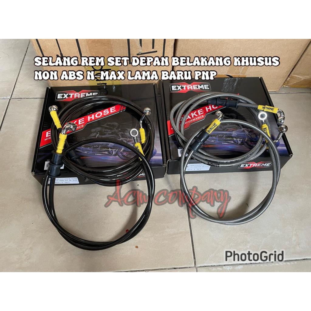 Jual EXTREME Kabel Selang Rem Set Depan Belakang CARBON PNP SEMUA NMAX ...