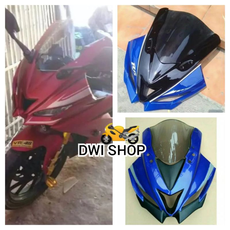 Jual Cover headlamp Yamaha R15 v3 vva model H2 | Shopee Indonesia