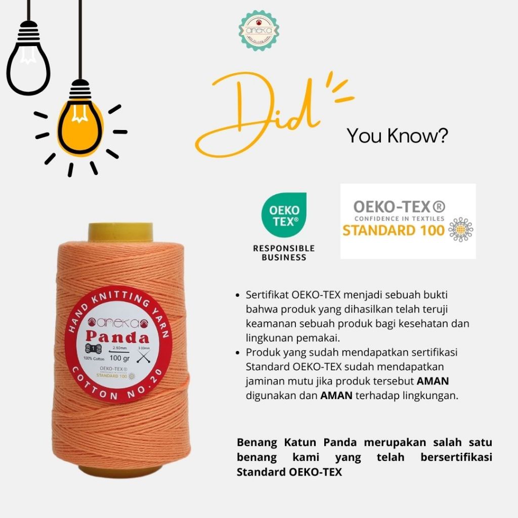 Jual KATALOG - Benang Rajut Katun Panda / Cotton Yarn 1 | Shopee Indonesia