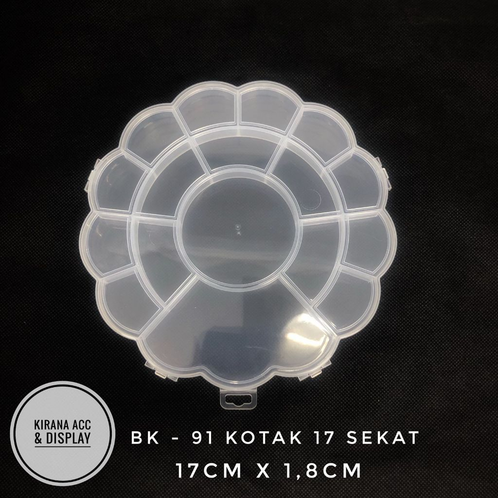 Jual Box / Kotak / Storage Plastik Penyimpanan Manik / Kotak 17 Sekat ...