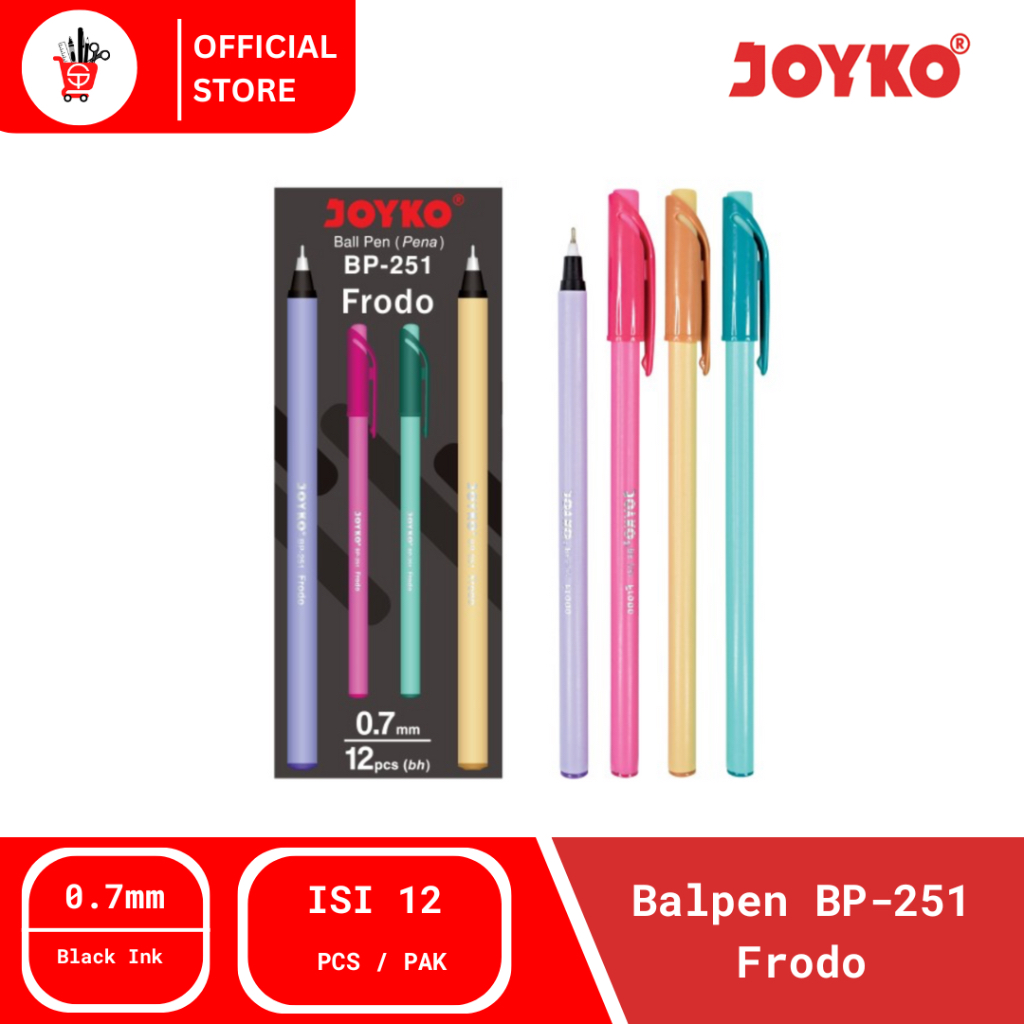 Jual Balpen | Ballpoint | Pulpen Joyko BP-251 Frodo (12pcs) | Shopee ...