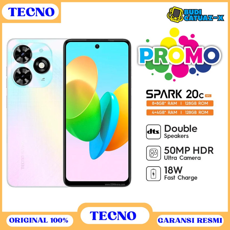 Jual TECNO SPARK 20C NFC - RAM 8GB - 128GB GARANSI RESMI BY TECNO | Shopee Indonesia