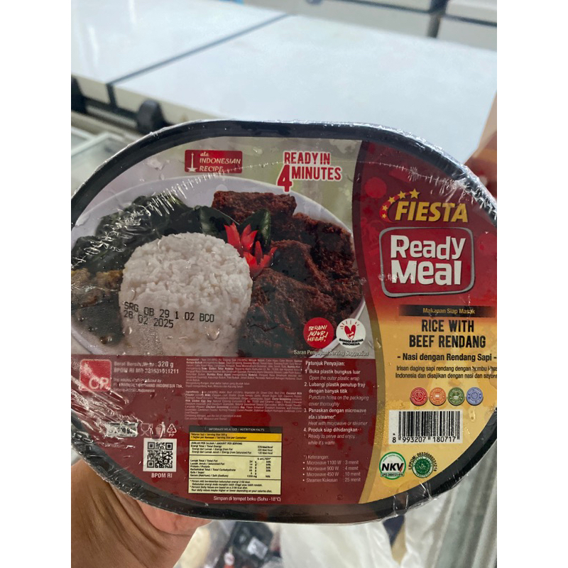 Jual fiesta ready meal rice with beef rendang | Shopee Indonesia