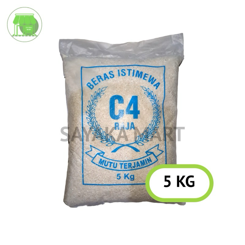 Jual Beras C4 Raja 5kg | Shopee Indonesia
