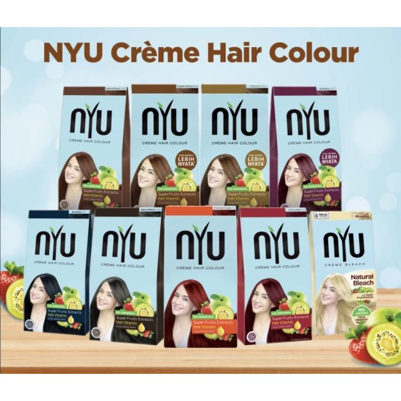 Jual Nyu Creme Hair Colour Perwarna Rambut | Shopee Indonesia