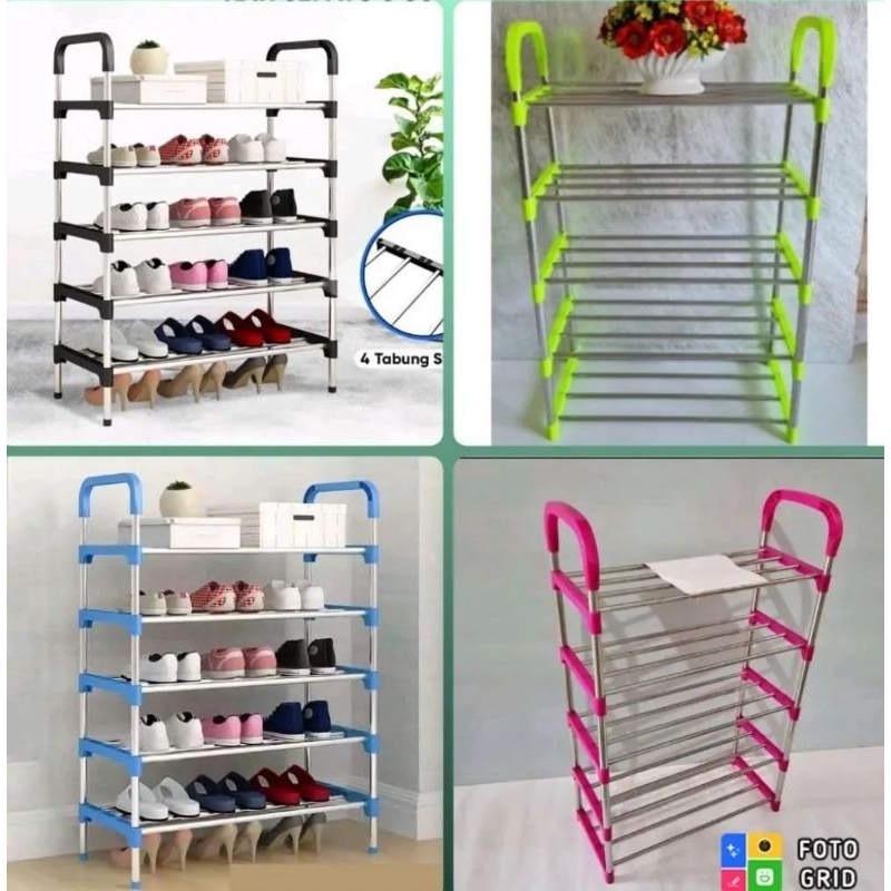 Jual RAK SEPATU, RAK SENDAL 5 SUSUN dan 4 susun | Shopee Indonesia