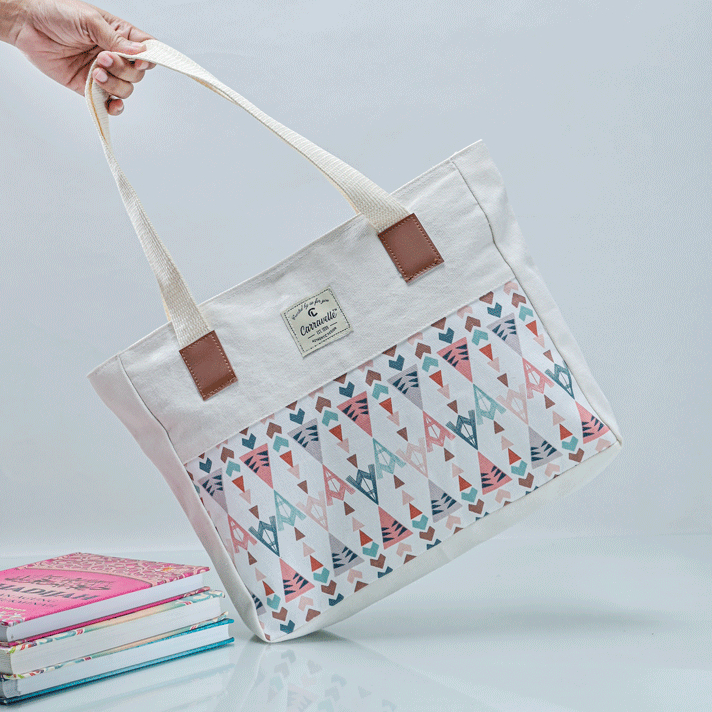 Jual Tote bag wanita model Tas Totebag Resleting bahan kanvas polos dan ...