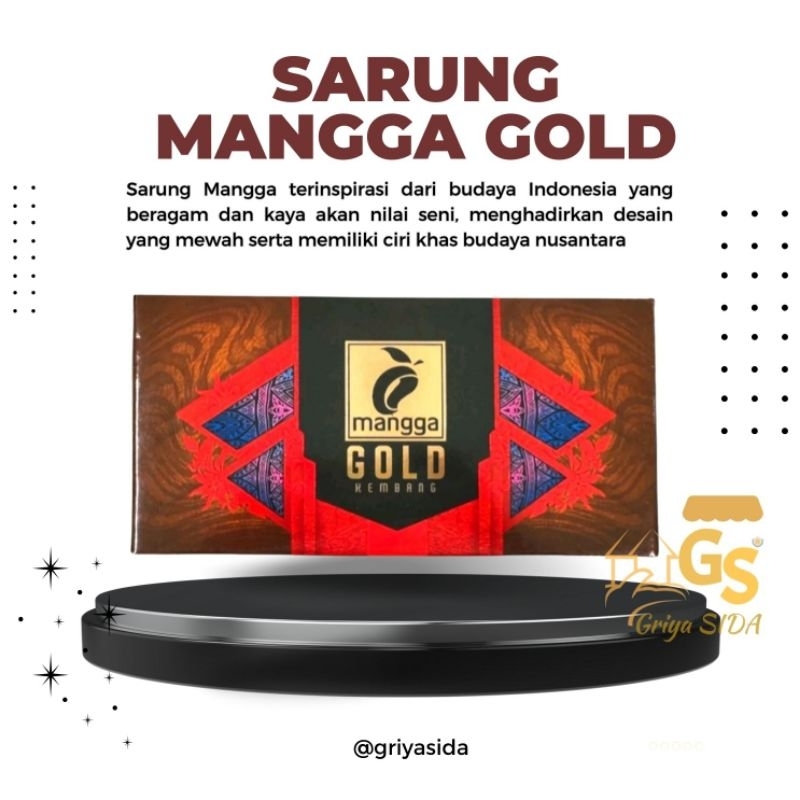 Jual Sarung mangga gold kembang premium sarung | Shopee Indonesia