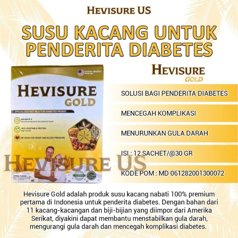 Jual HEVISURE GOLD MILK SUSU OBAT DIABETES DAN KENCING MANIS PANKREAS ...