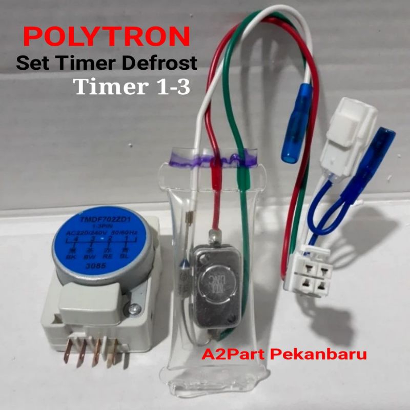 Jual Set Timer 1-3 dan Defrost Fuse Kulkas Polytron 2 Pintu | Shopee ...