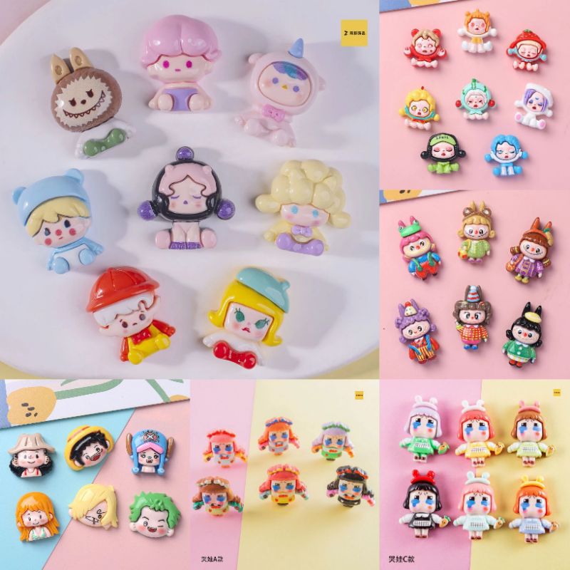 Jual [READY] 1 SET CLAY RESIN SKULLPANDA CRYBABY THE MONSTER LABUBU ONE ...