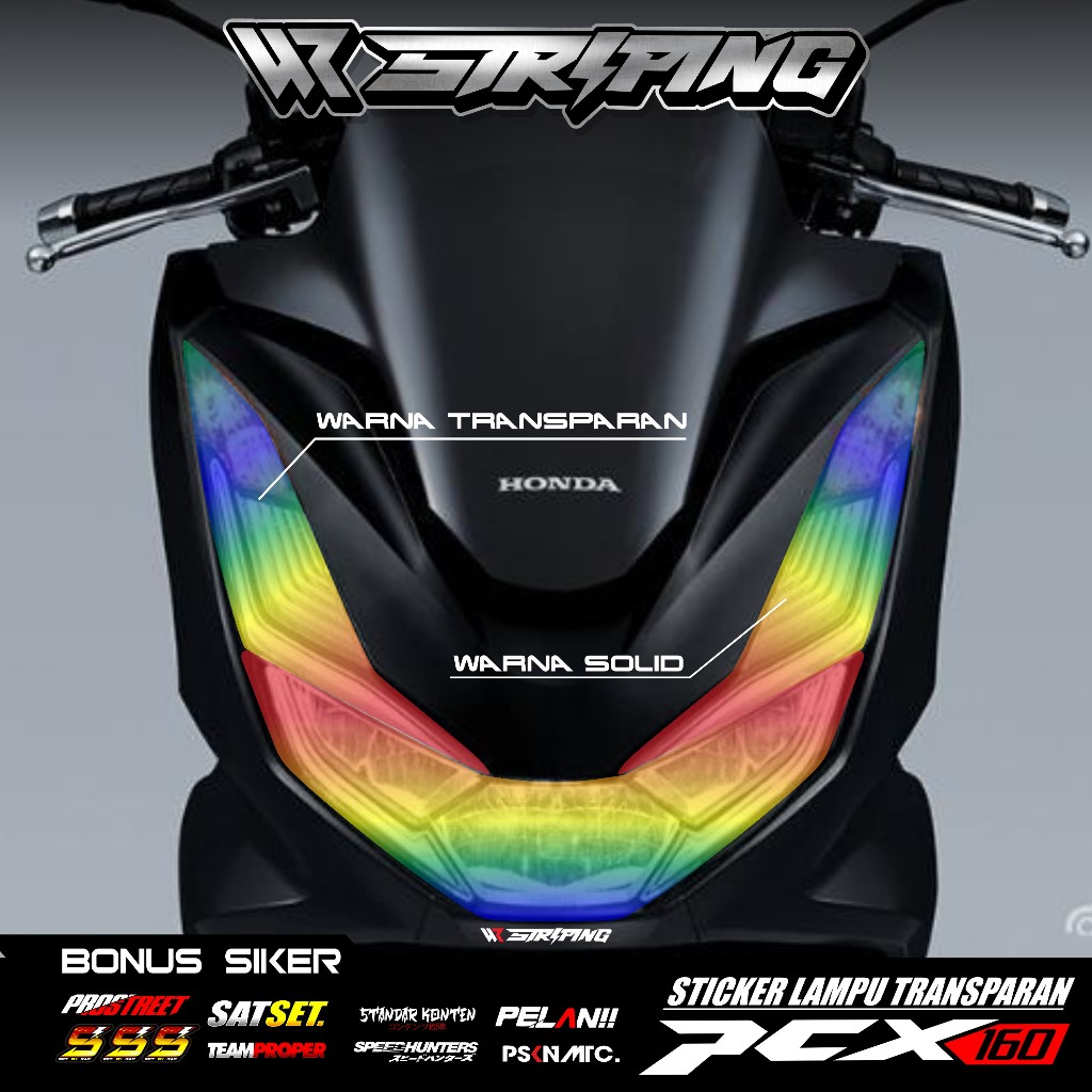 Jual STIKER LAMPU ALIS MOTOR PCX 160 - STICKER LAMPU MOTOR HONDA PCX ...