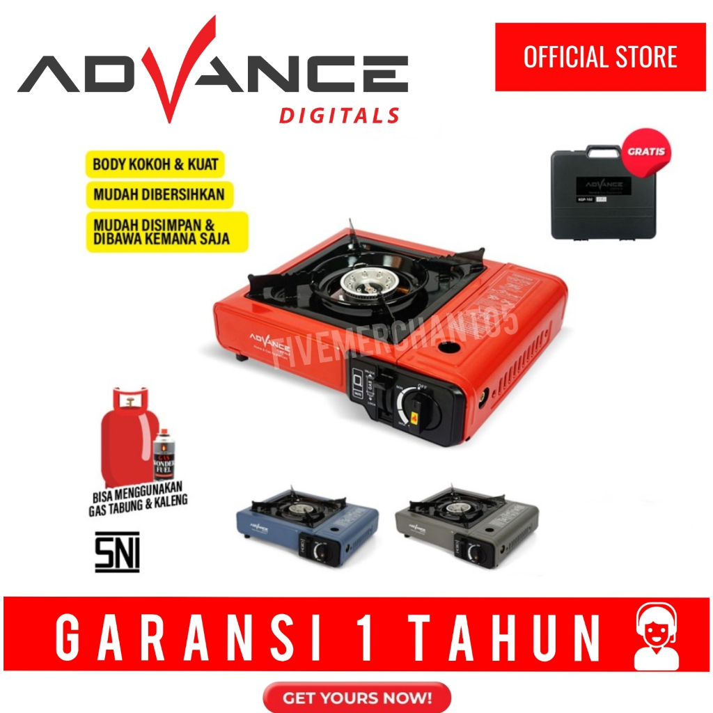 Jual Kompor Portable Advance KGP 102 Camping Stove Gas Kaleng LPG Koper ...