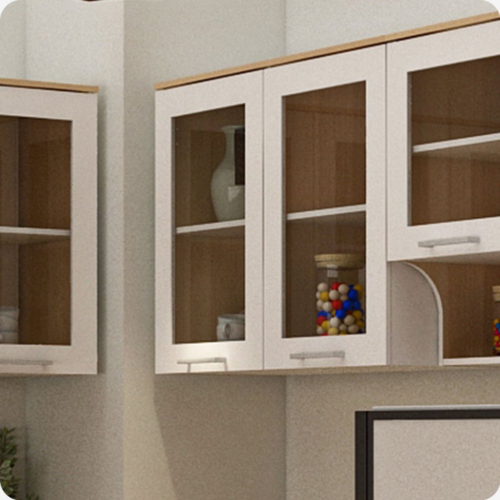 Jual Rak Gantung Dapur / Kitchen Set Atas 2 Pintu Kaca Pira Metropolis ...