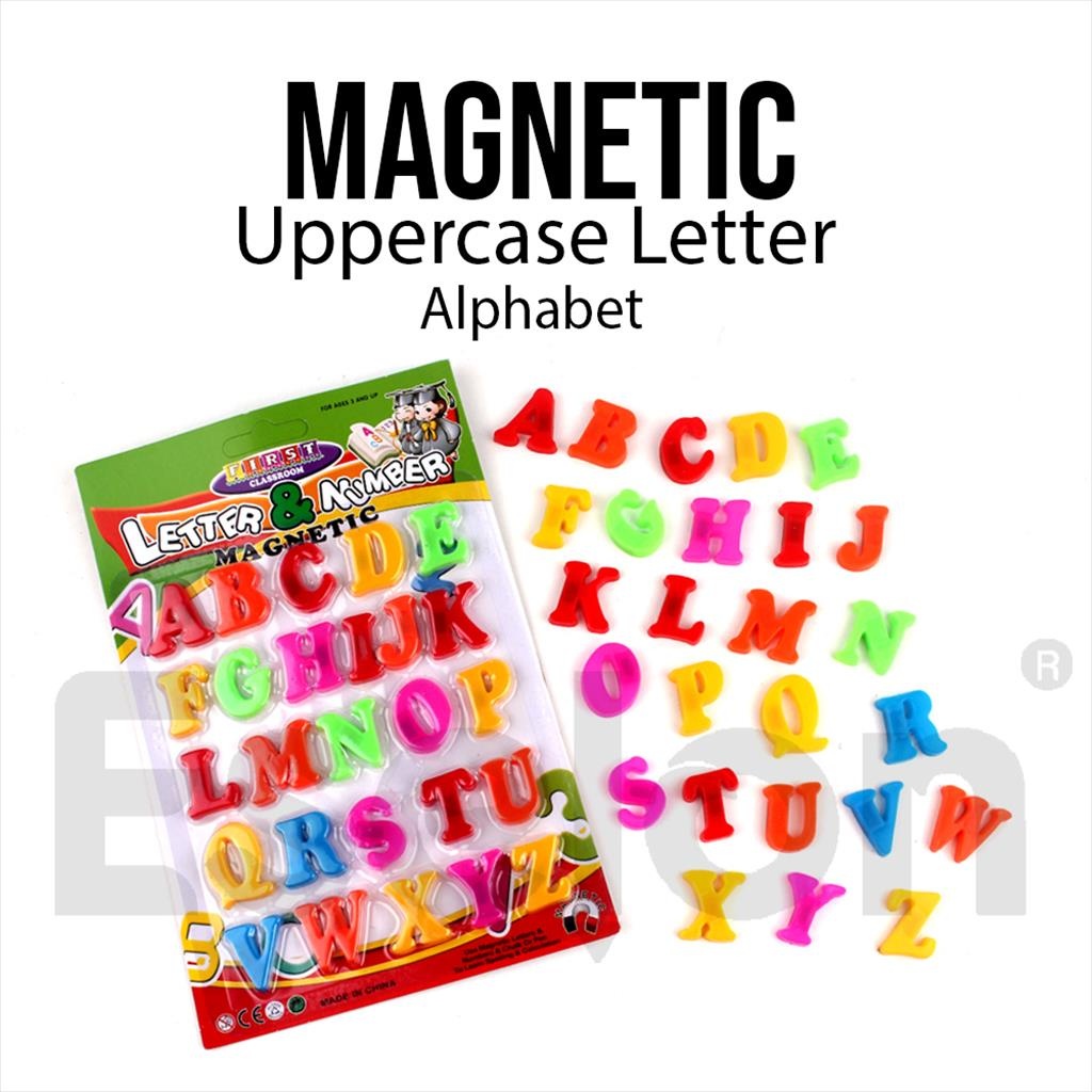 Jual Mainan Edukasi Anak Sekolah Huruf Abjad Angka Magnet Magnit SET ...
