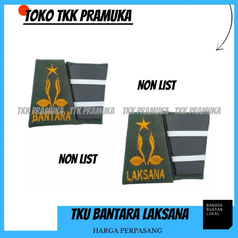 Jual Tku Bantara non list / Tku laksana non list / Tku bantara laksana pramuka (Harga perpasang ...