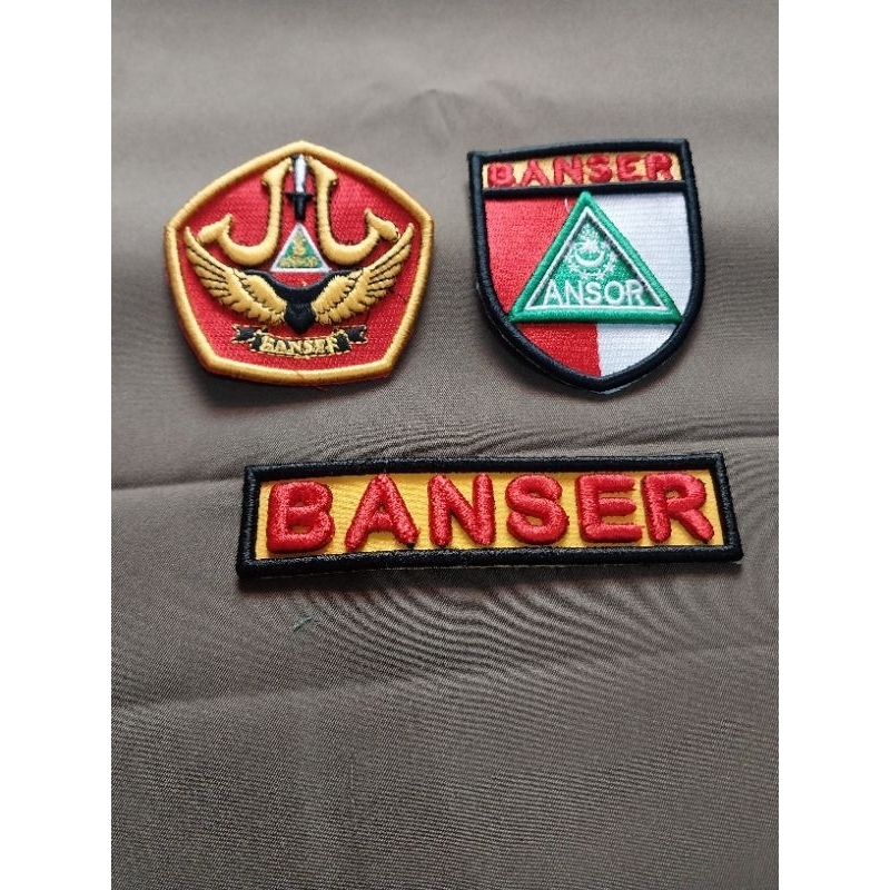 Jual atribut bordir banser untuk seragam pdh banser bordir timbul ...