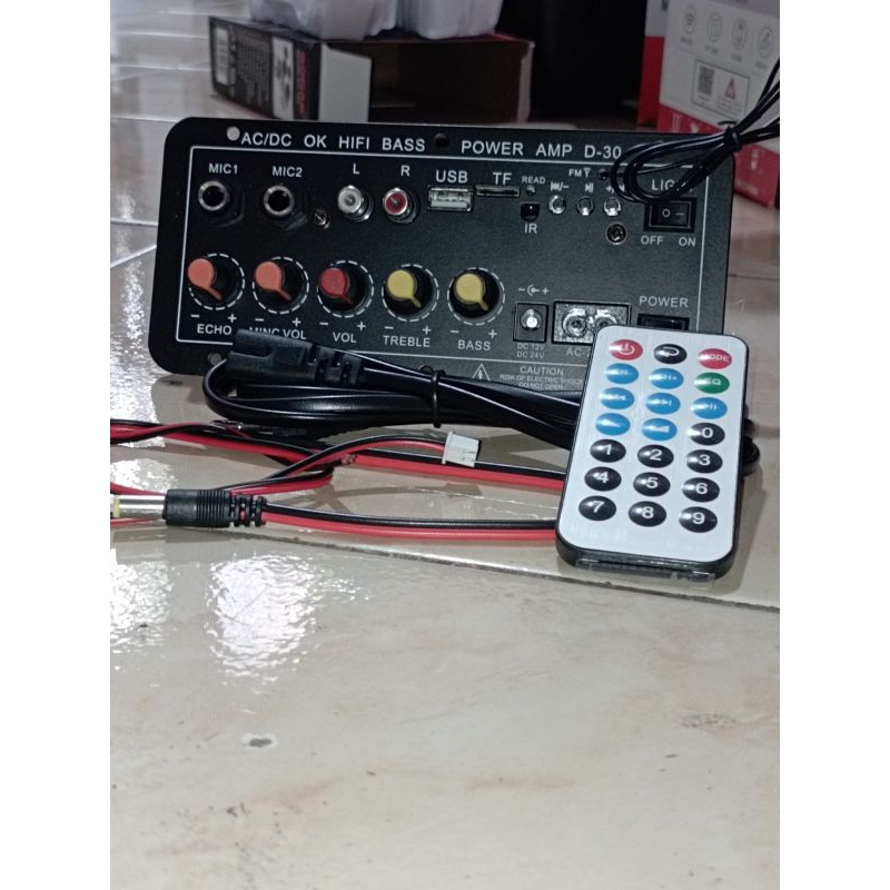 Jual Amplifier Bluetooth Karaoke Kit Power Amplifier AC dan DC | Shopee ...
