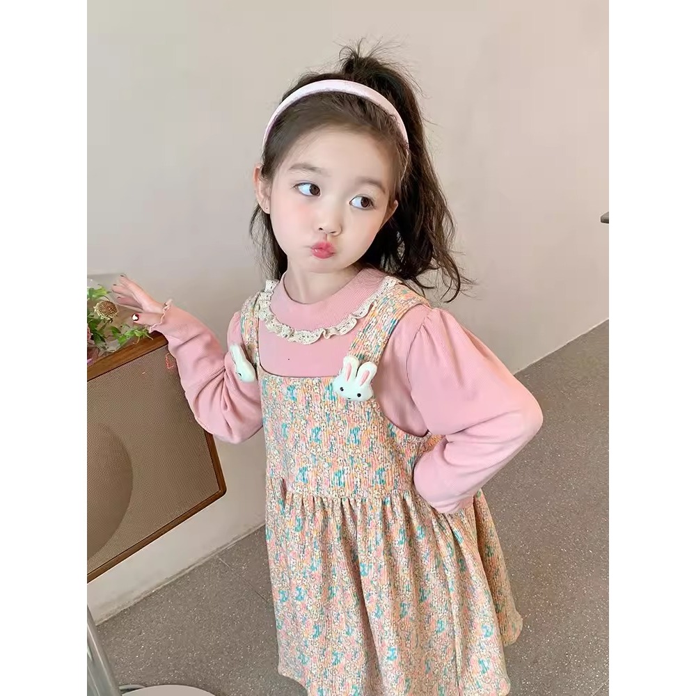 Jual BAJU DRESS ANAK CEWEK USIA 1-4 TAHUN MODEL 2IN1 INNER BAJU POLOS ...
