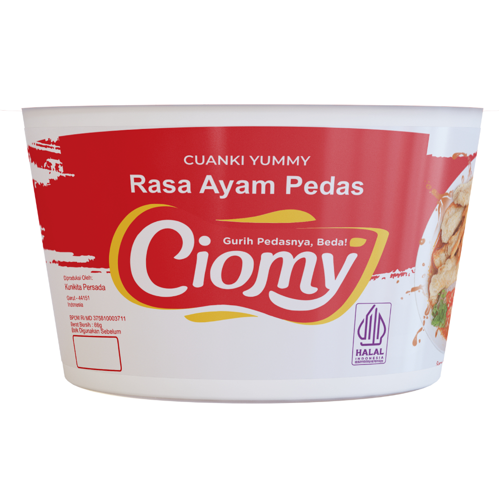 Jual CIOMY Cuanki Instan Non MSG Chicken Cheese Cup Spicy Reguler Lite ...