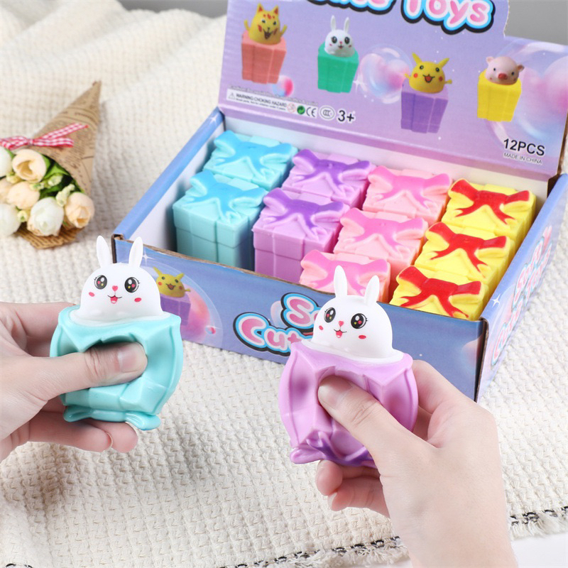 Jual MAINAN SQUISHY POP UP DEKOMPRESI BENTUK TUPAI BEBEK WARNA ...
