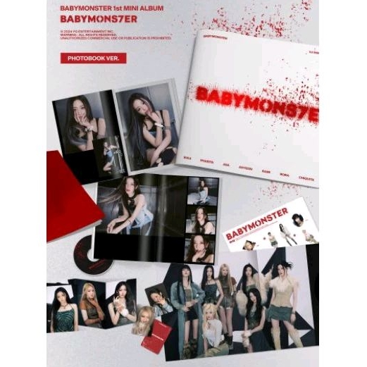 Jual [PO] BABY MONSTER FIRST MINI ALBUM PHOTOBOOK VER + POB YES24 (baca ...