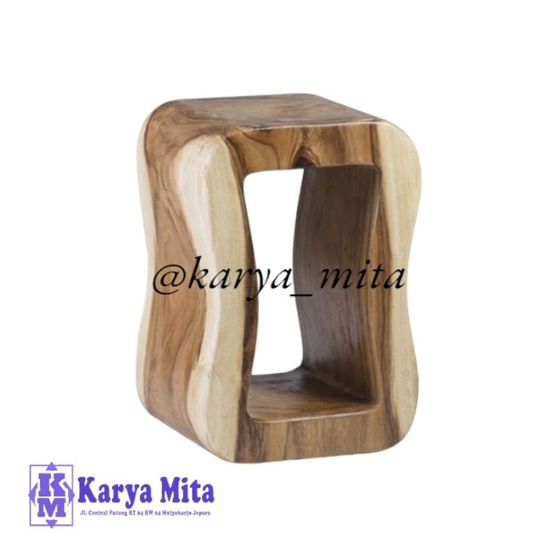 Jual KURSI STOOL UNIK MODEL LENGKUNG KAYU TREMBESI ~ SUDAH FINISHING ...