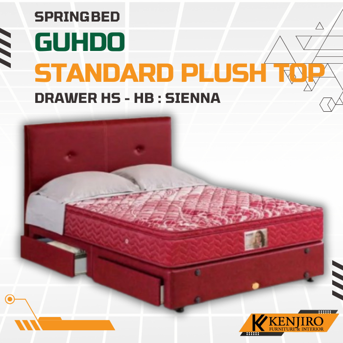 Jual Kasur Springbed Guhdo Standard Plush Top Drawer HS Divan Laci Fullset | Shopee Indonesia