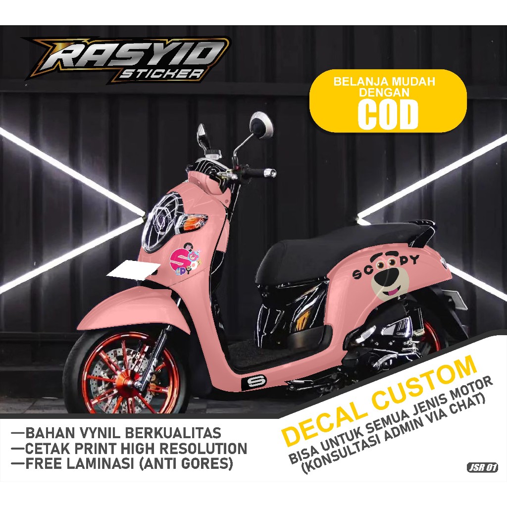 Jual COD Sticker Decal Full Body Honda Scoopy FI 2017 2018 2019 Decal ...