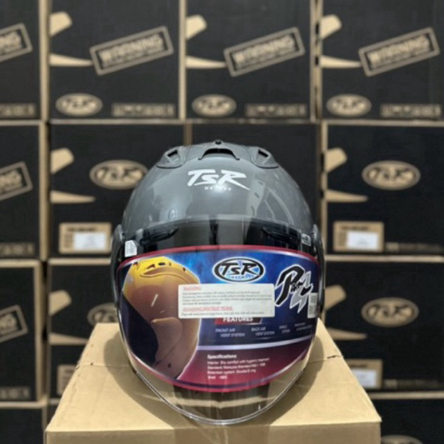 Jual HELM TSR RAM4 MODERN GREY | Shopee Indonesia